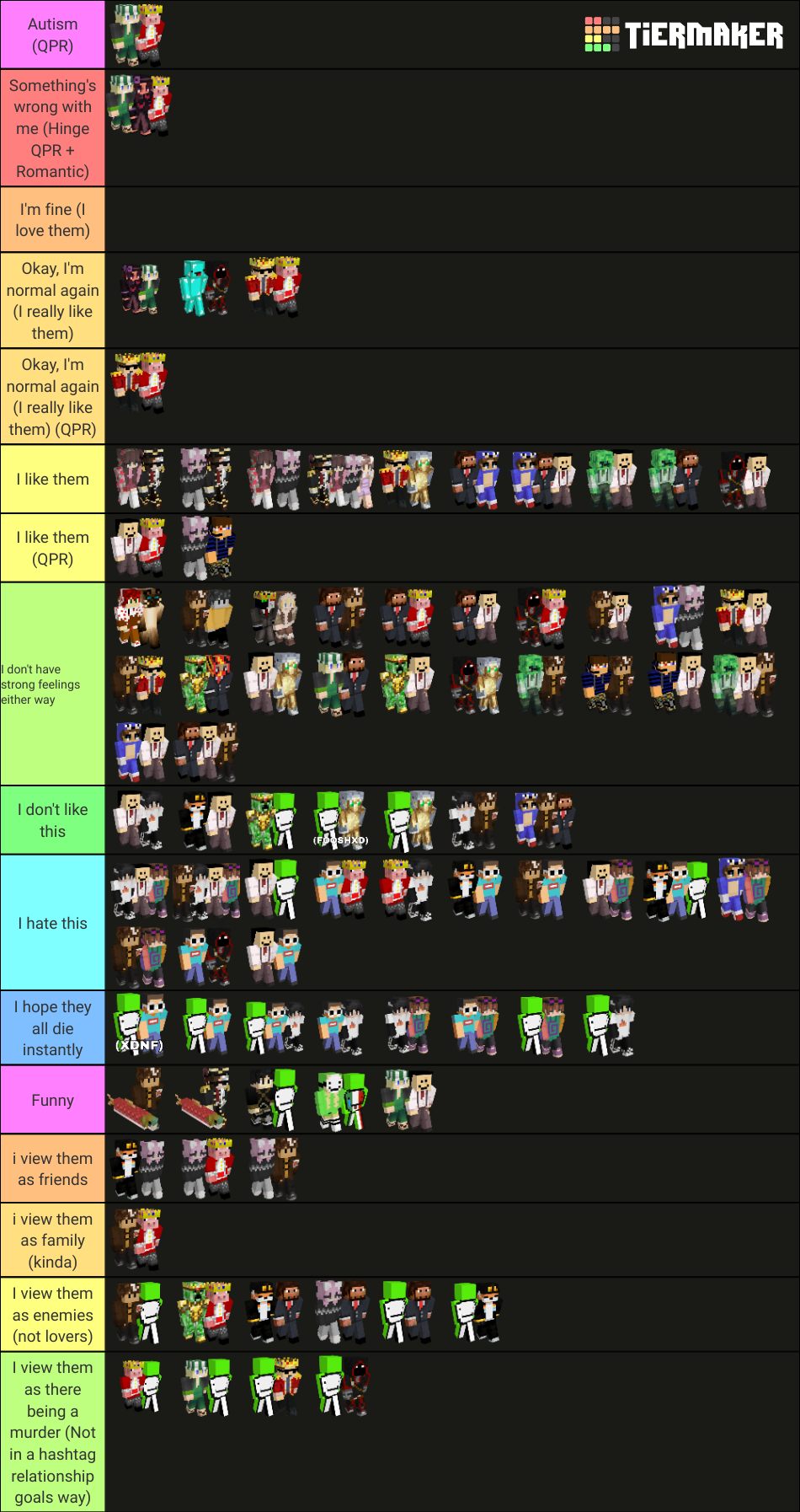Ultimate Dream SMP Ships Tier List (Community Rankings) - TierMaker