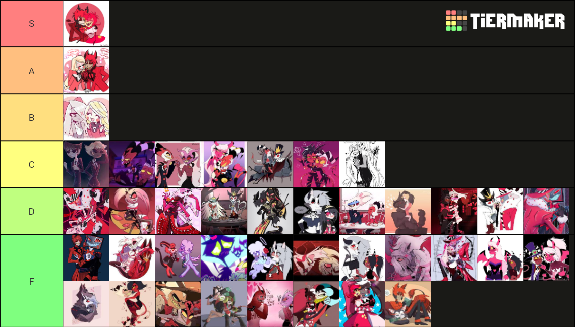 Hazbin Hotel & Helluva Boss Ships Tier List (Community Rankings ...