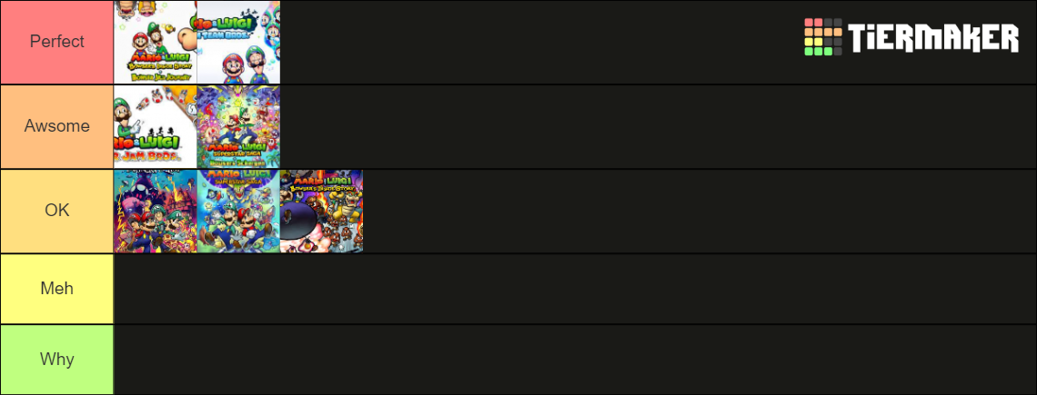 Mario And Luigi Boss Themes Tier List (Community Rankings) - TierMaker
