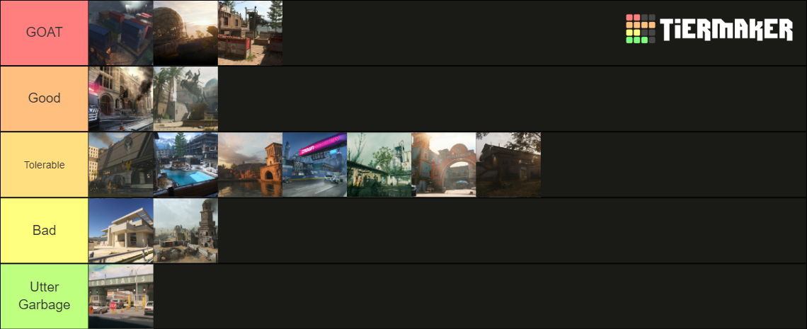 Call of Duty: Modern Warfare 2 (2022) Maps Tier List (Community ...