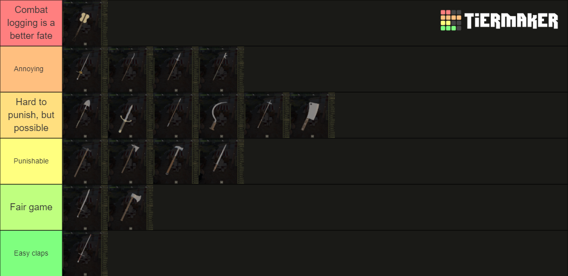 Bulwark Weapons 2023 Tier List (Community Rankings) - TierMaker