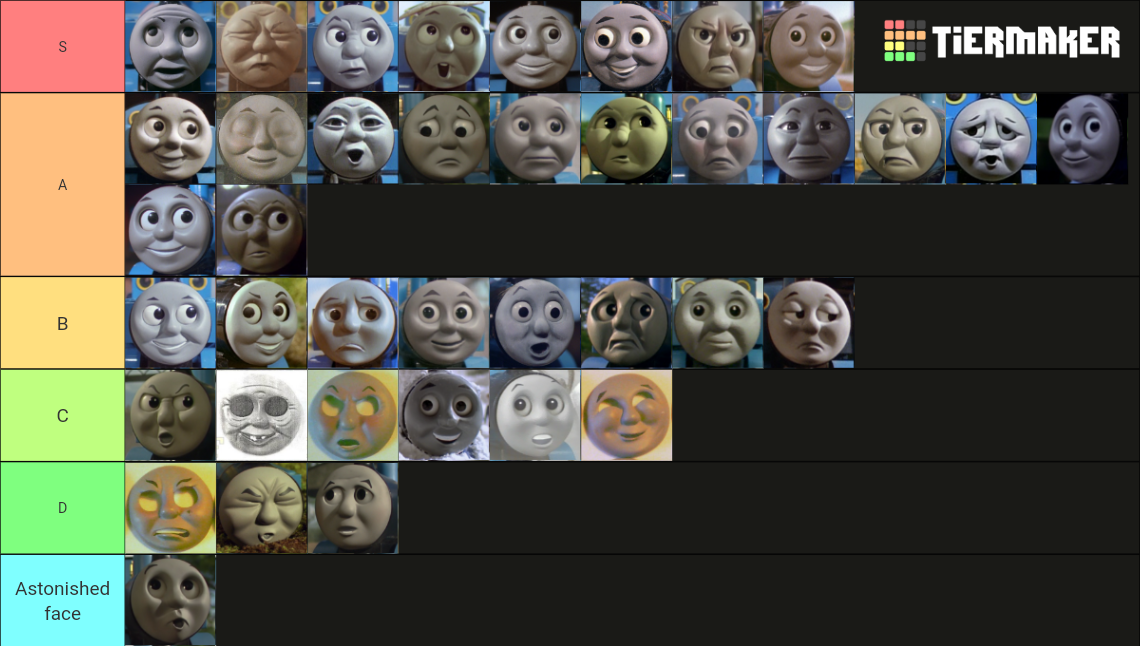 Thomas the Tank Engine Faces (Thomas) Tier List (Community Rankings ...