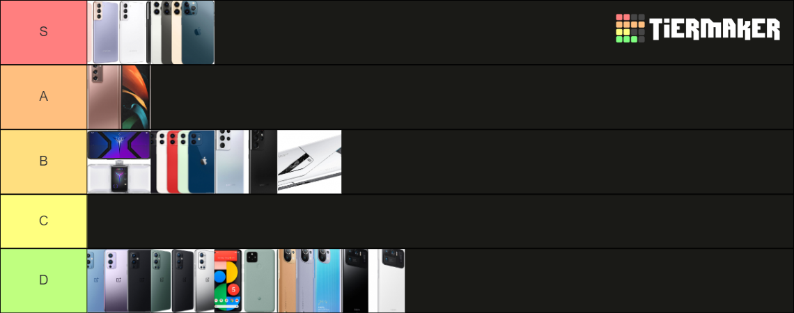 2020/2021 Flagship Smartphones Tier List (Community Rankings) - TierMaker