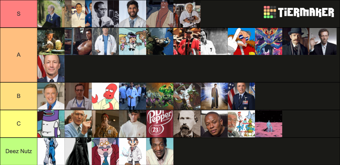 Definitive Doctor Tier List (Community Rankings) - TierMaker