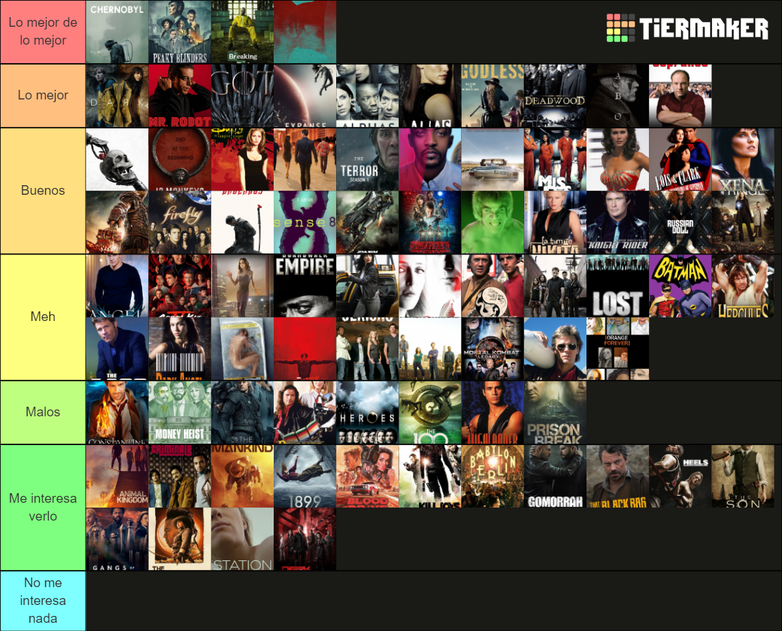 tv series Tier List (Community Rankings) - TierMaker