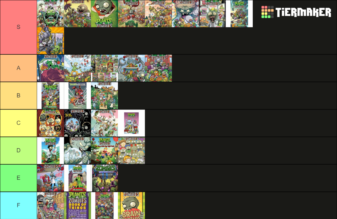 PvZ comic/graphic novels Tier List (Community Rankings) - TierMaker