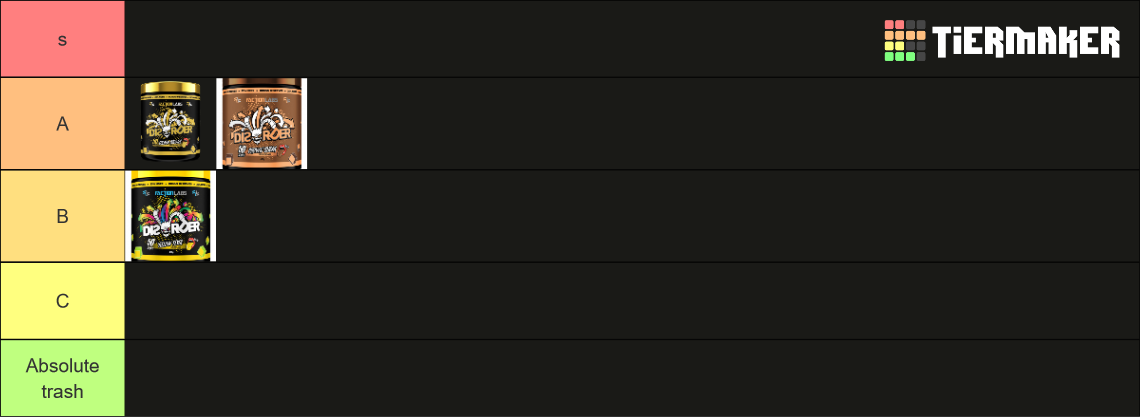 Disorder Flavours (Pre-Workout) Tier List (Community Rankings) - TierMaker