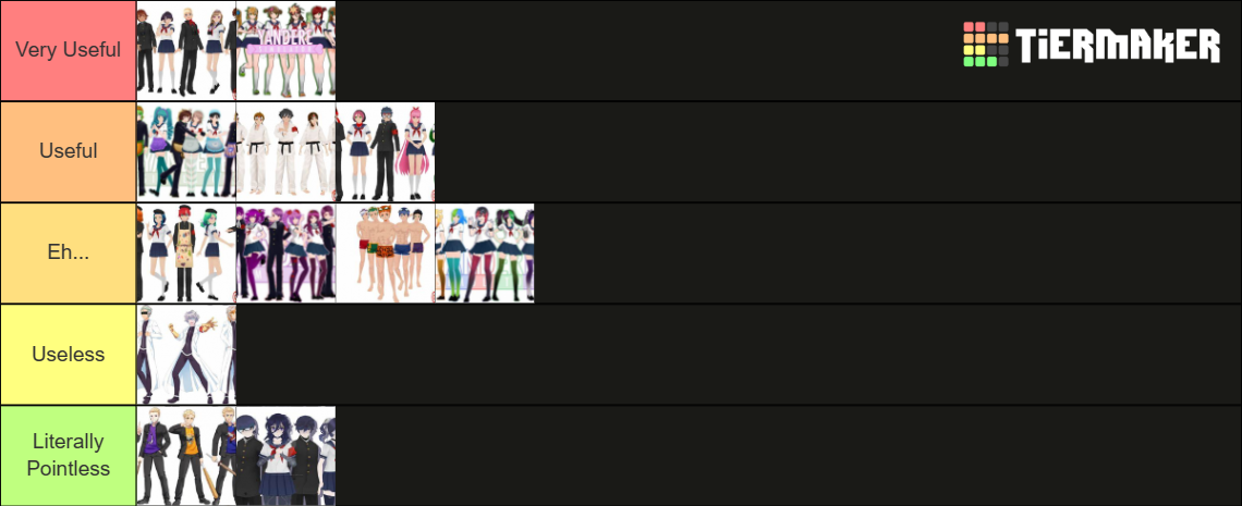 Yandere Simulator Clubs Tier List (Community Rankings) - TierMaker