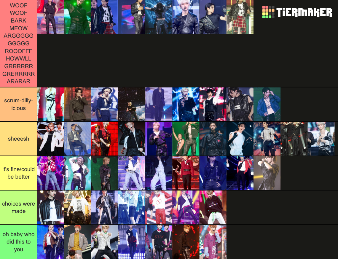 ranking felix's stage outfits Tier List (Community Rankings) - TierMaker