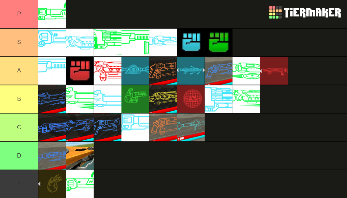 ULTRAKILL Weapons + mods Tier List (Community Rankings) - TierMaker
