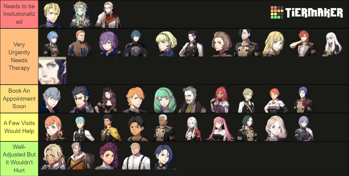 FE3H Characters and Therapy Tier List (Community Rankings) - TierMaker