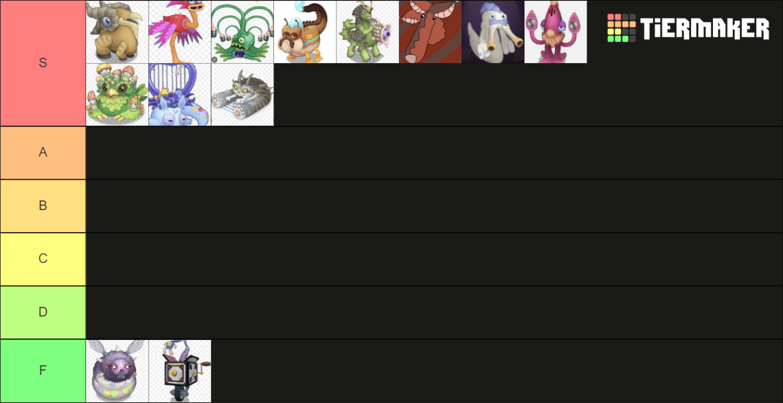 MSM Best Mythicals Tier List (Community Rankings) - TierMaker