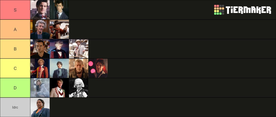 Doctor Who Tier List (Community Rankings) - TierMaker