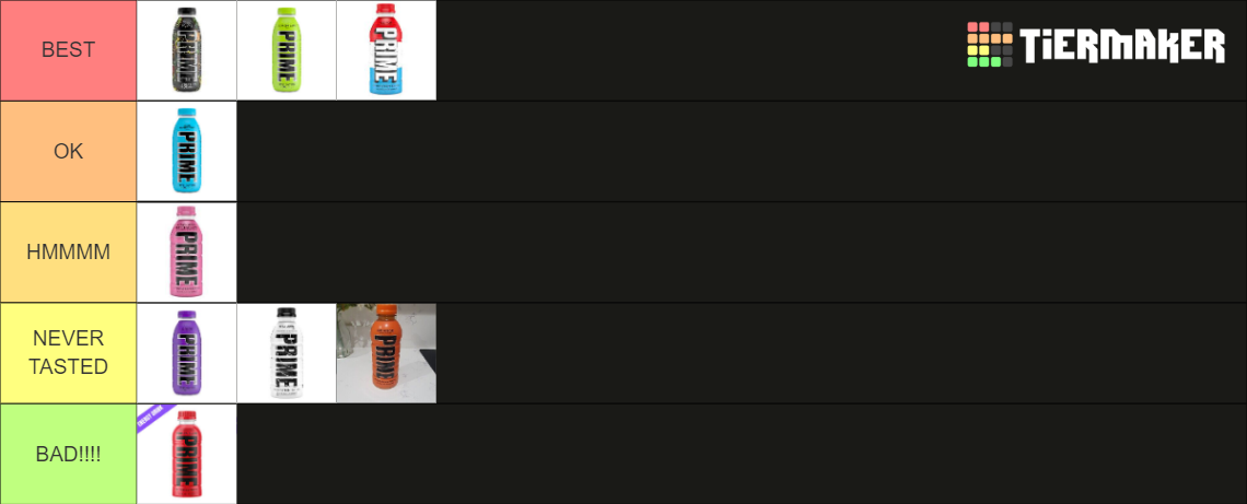 PRIME FLAVOURS Tier List (Community Rankings) - TierMaker