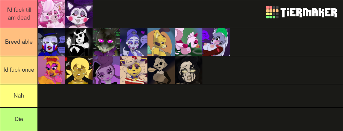 Breed able characters Tier List (Community Rankings) - TierMaker