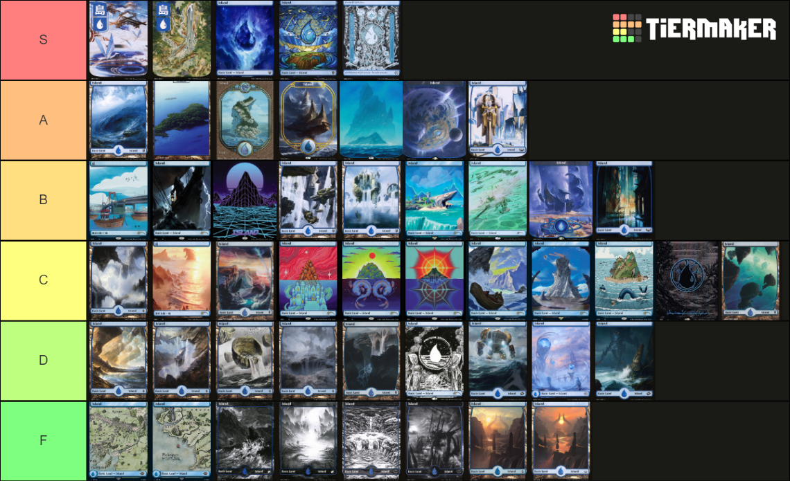 MtG FullArt Islands Tier List (Community Rankings) - TierMaker