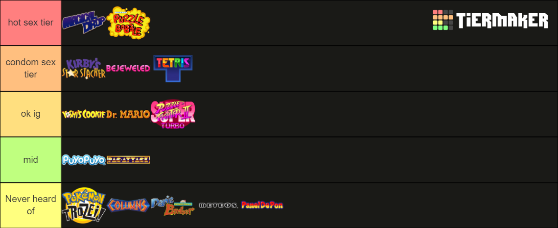 Tile Matching Puzzle Games Tier List (Community Rankings) - TierMaker