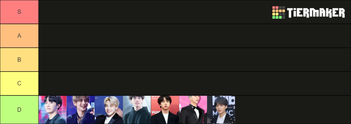 BTS MEMBERS Tier List (Community Rankings) - TierMaker