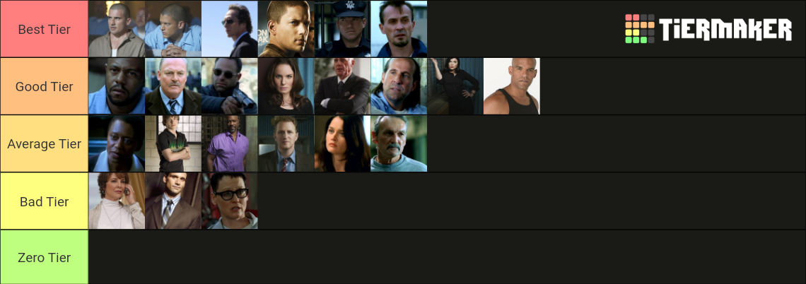 Prison Break Characters (Seasons 1-4) Tier List (Community Rankings ...