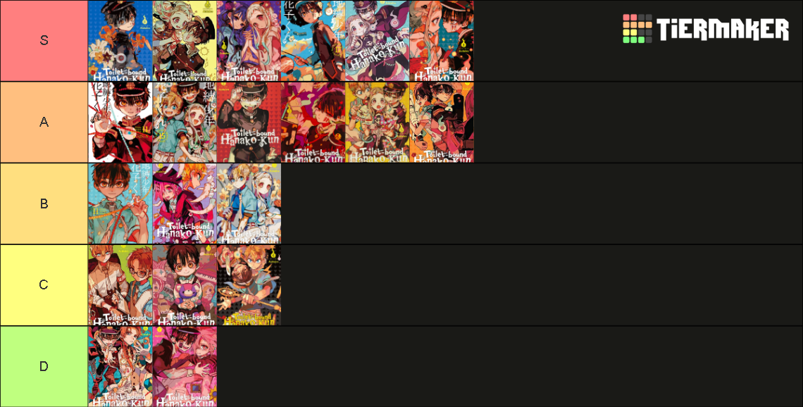 Toilet-Bound Hanako-Kun Volume Covers Tier List (Community Rankings) - TierMaker