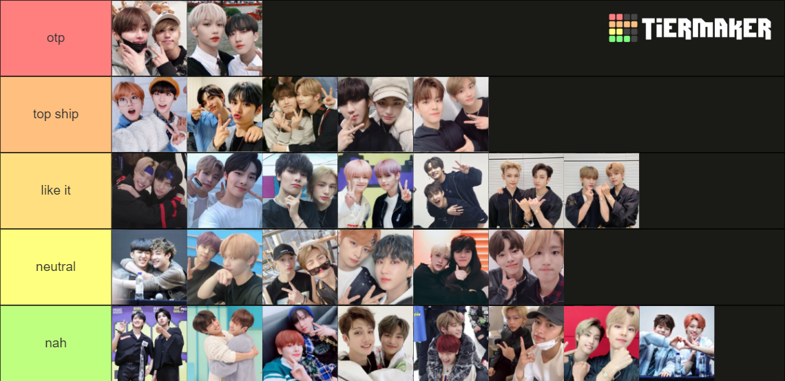 stray kids ships Tier List (Community Rankings) - TierMaker
