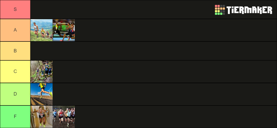 Running Tier List (Community Rankings) - TierMaker