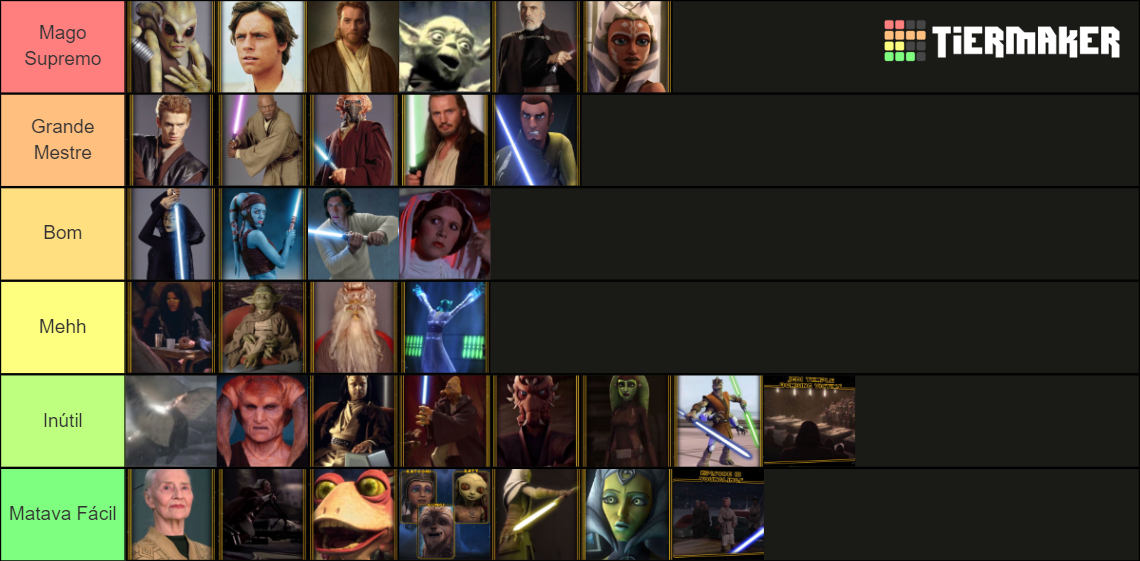 Every Jedi Tier List (Community Rankings) - TierMaker Every Jedi Tier List (Community Rankings) - TierMaker