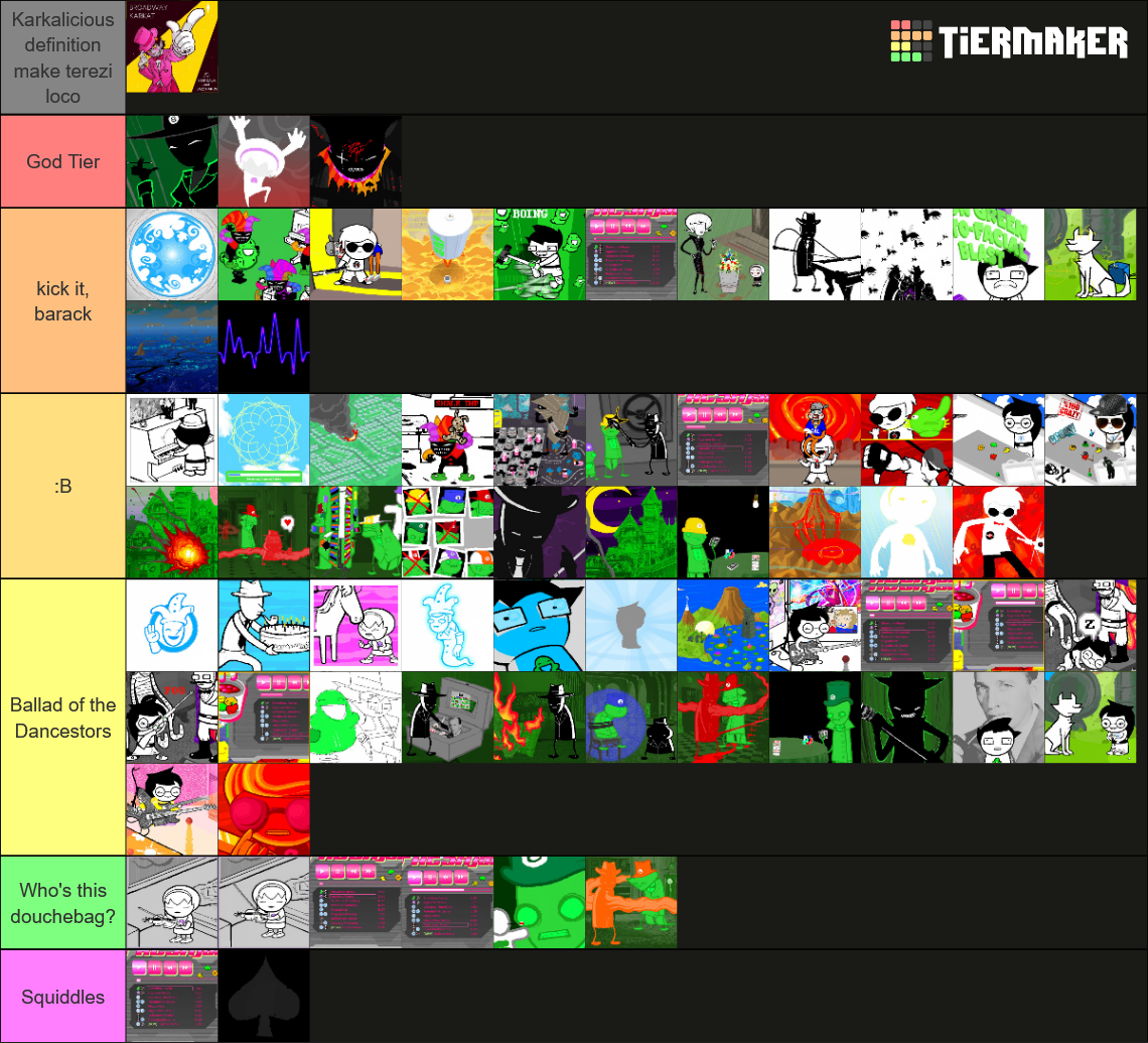 Homestuck Music Before Act 6 Tier List (Community Rankings) - TierMaker