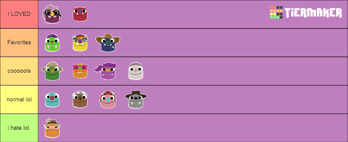 Bugsnax Characters Tier List (Community Rankings) - TierMaker