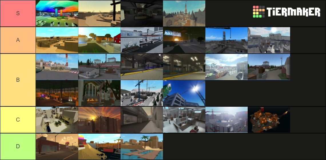 Phantom Forces Maps [6.0.0] Tier List (Community Rankings) - TierMaker