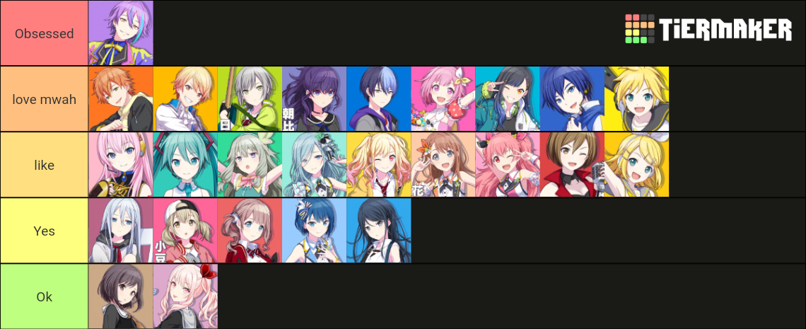 pjsekai ranking Tier List (Community Rankings) - TierMaker