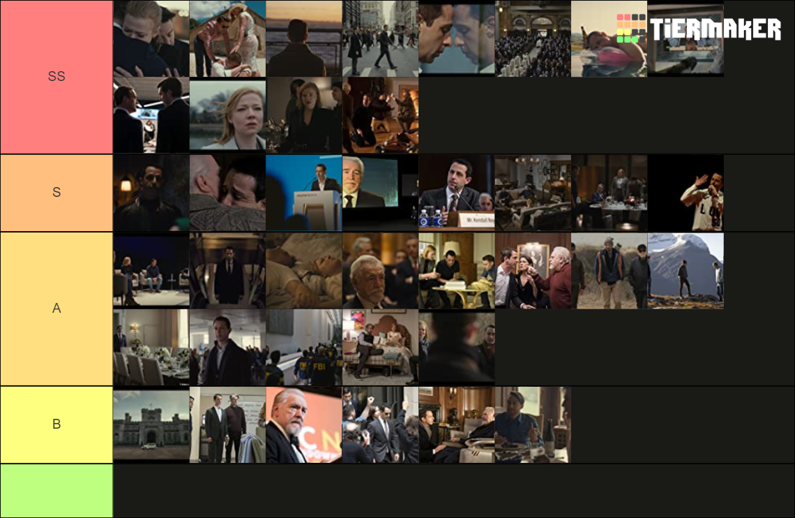 Succession S1-S4 episode ranking Tier List (Community Rankings) - TierMaker