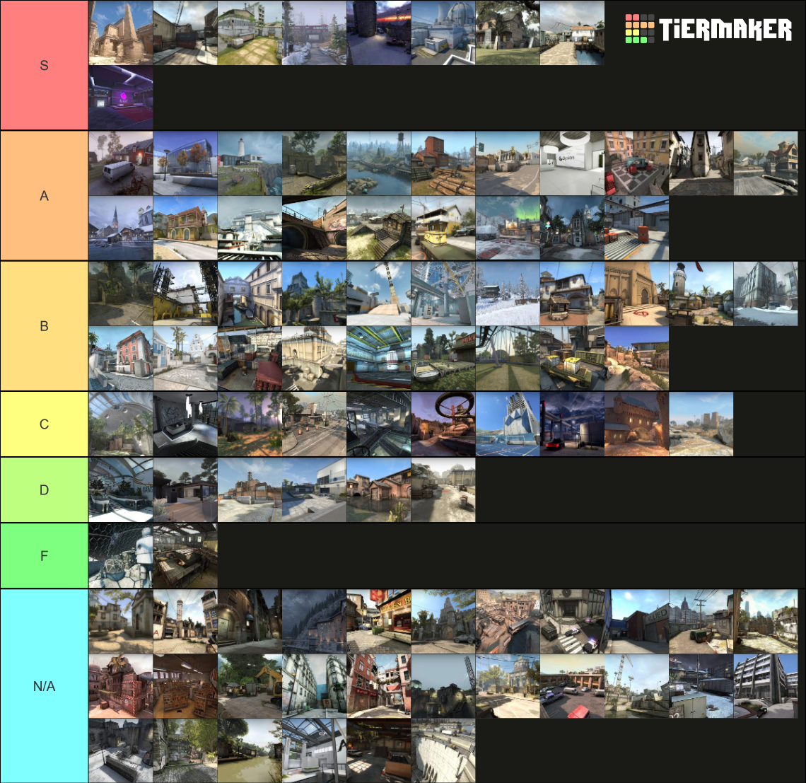 All CS:GO Maps of All Time Tier List (Community Rankings) - TierMaker