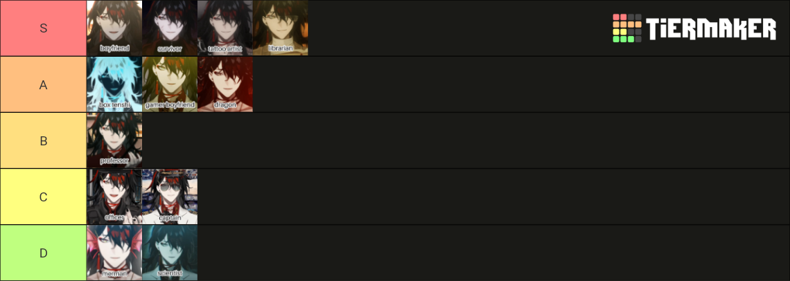 Vox Akuma's ASMR Characters Tier List (Community Rankings) - TierMaker