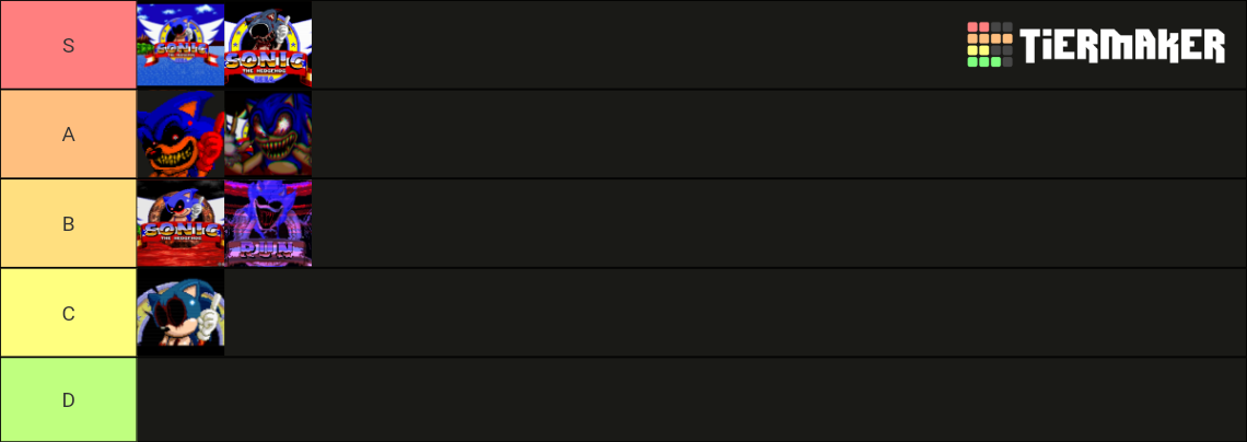 The sonic Horro gang Tier List (Community Rankings) - TierMaker