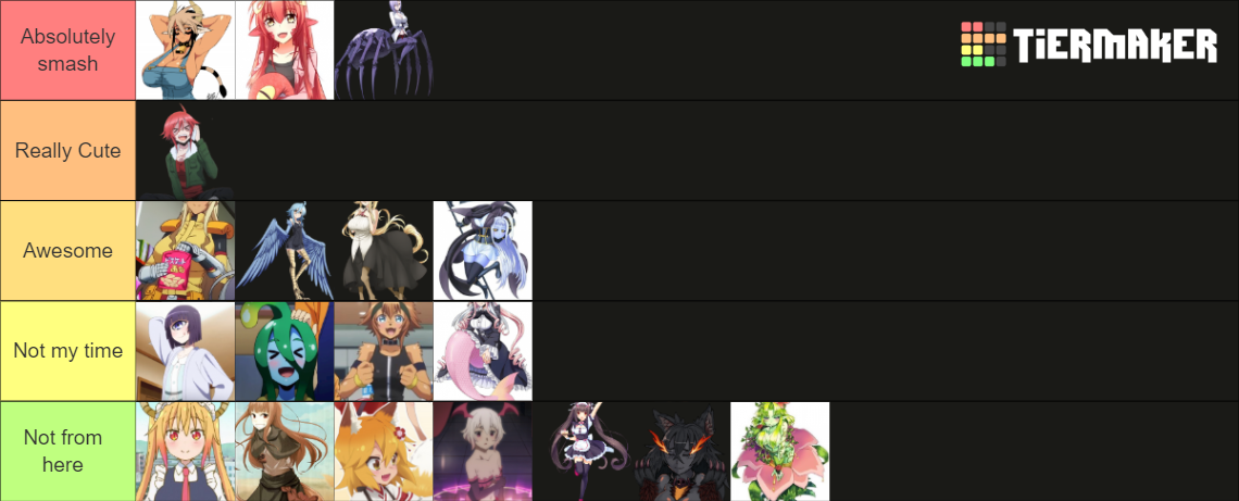 The Monster Girl Tier List (Community Rankings) - TierMaker