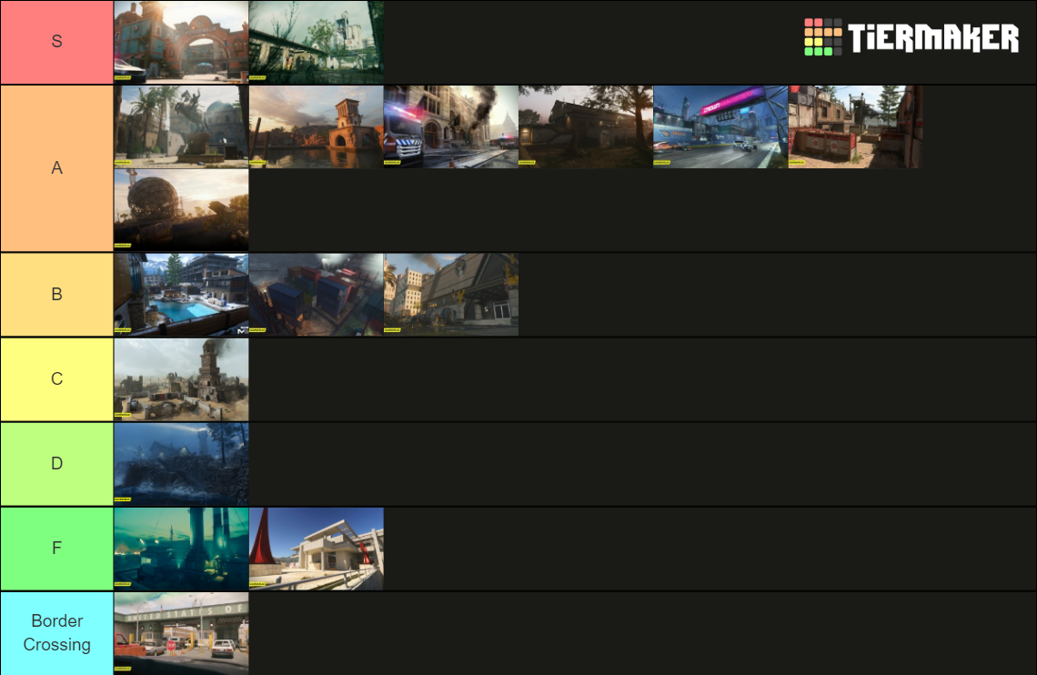 MW2 Maps Tier List (Community Rankings) - TierMaker