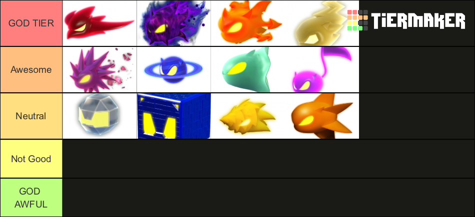 Wisp True Forms From Sonic Tier List (Community Rankings) - TierMaker