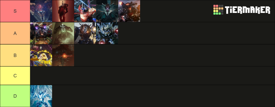 Destiny 2 Raid Boss Themes Tier List (Community Rankings) - TierMaker
