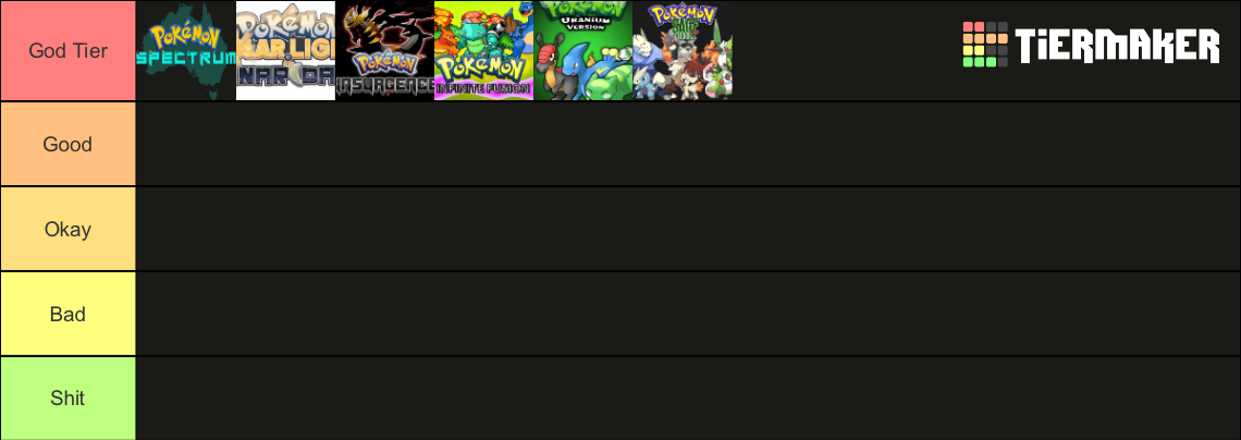 fakemon games Tier List (Community Rankings) - TierMaker