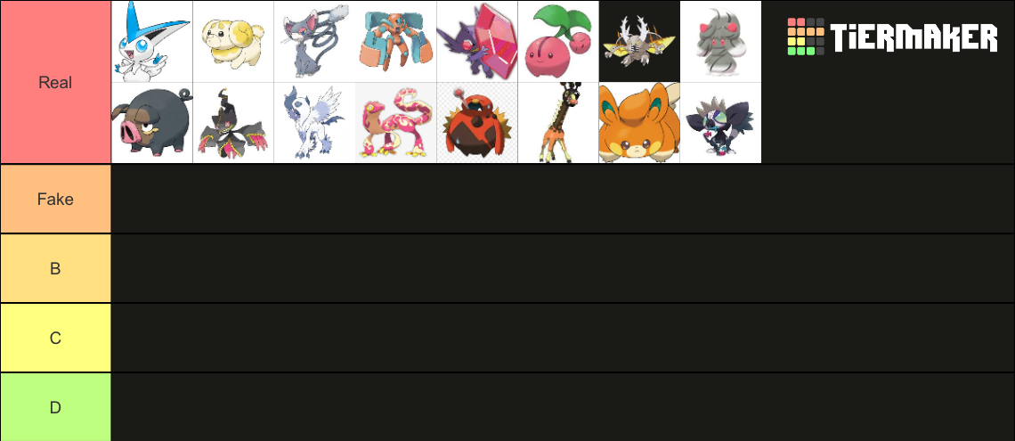 Real or Fakemon Tier List (Community Rankings) - TierMaker