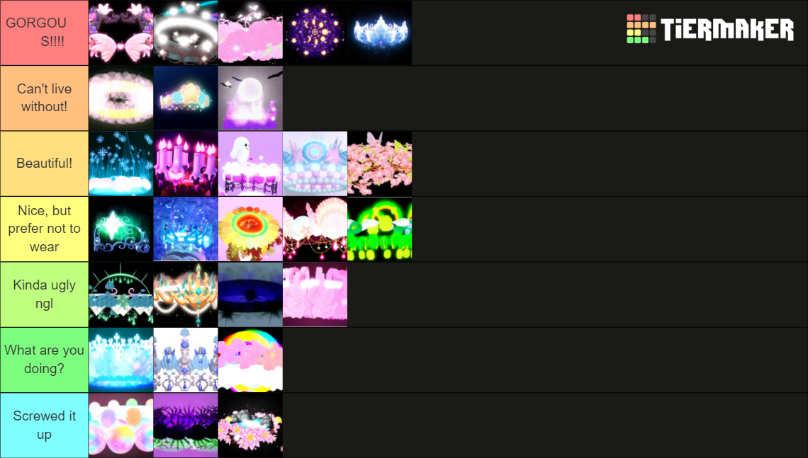 😇Royale High Halos😇 Tier List (Community Rankings) - TierMaker