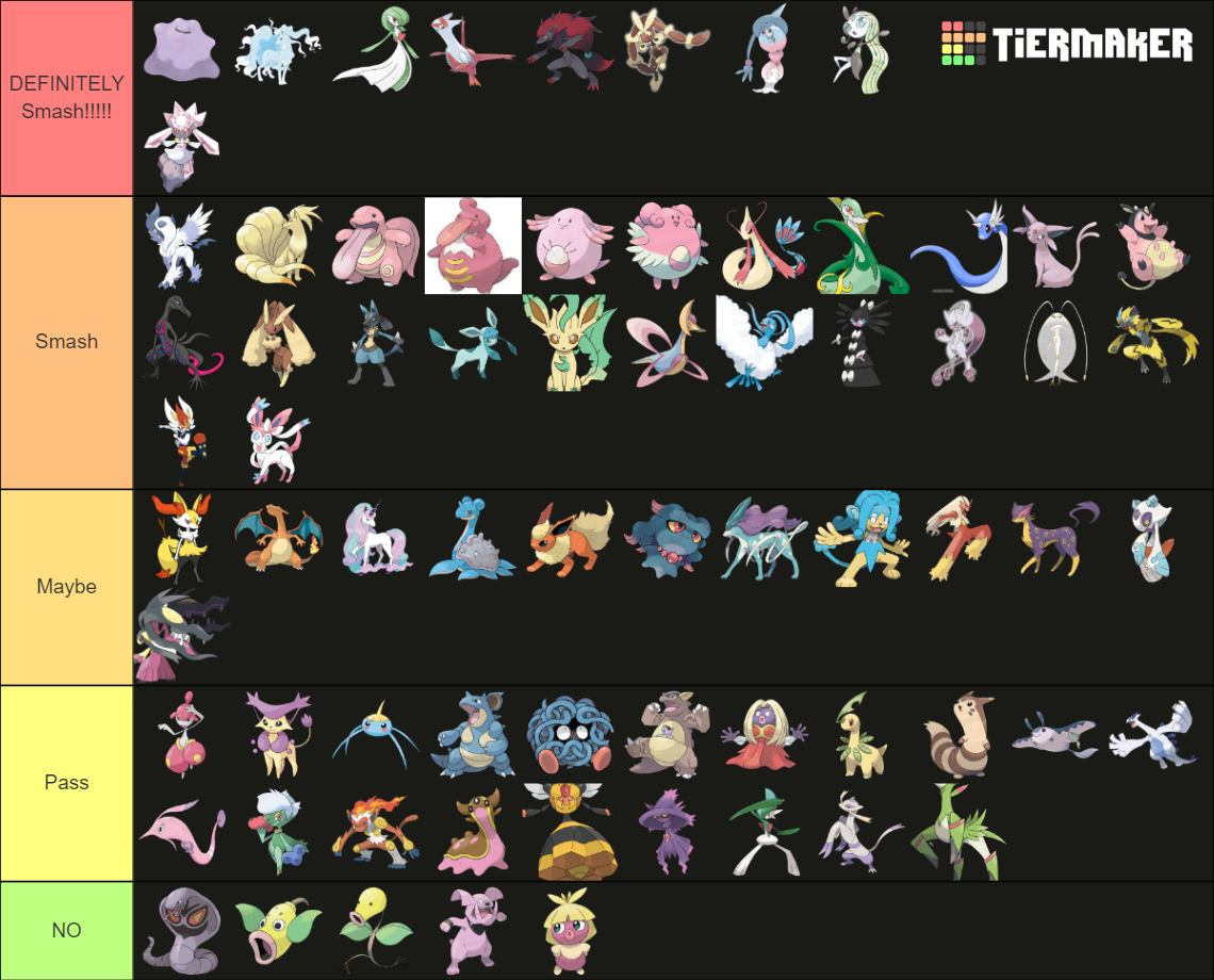 Pokemon Smash or Pass Tier List (Community Rankings) - TierMaker
