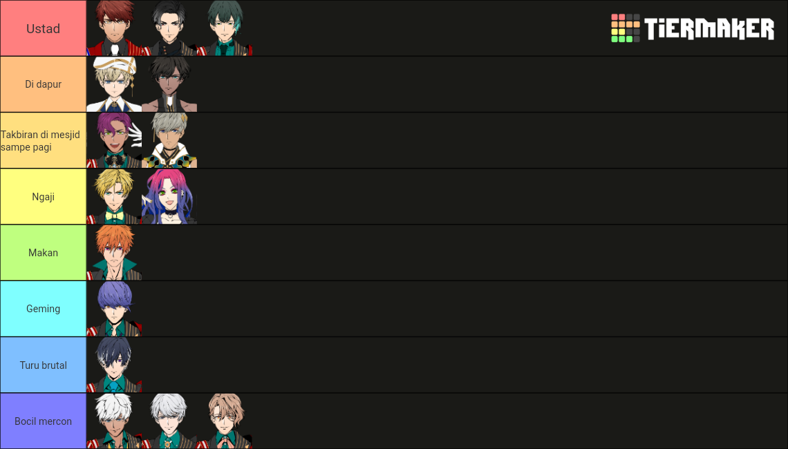 Obey Me! All characters Tier List (Community Rankings) - TierMaker