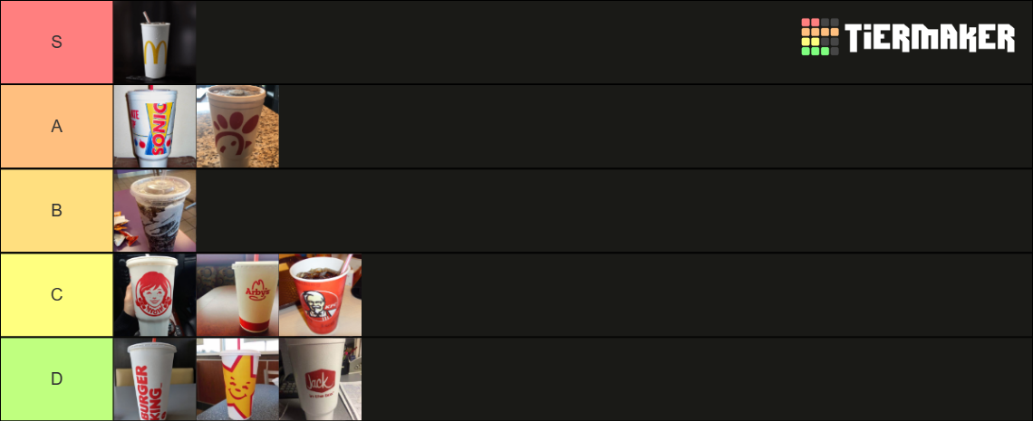 dr pepper from different fast food chains Tier List (Community Rankings ...