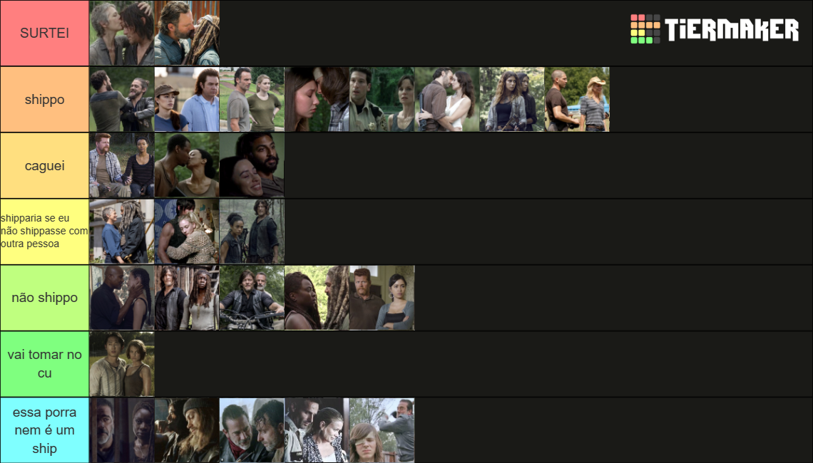 The walking dead ships/relationships Tier List (Community Rankings ...