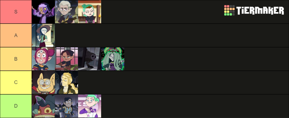 The Owl House Villains Tier List (Community Rankings) - TierMaker