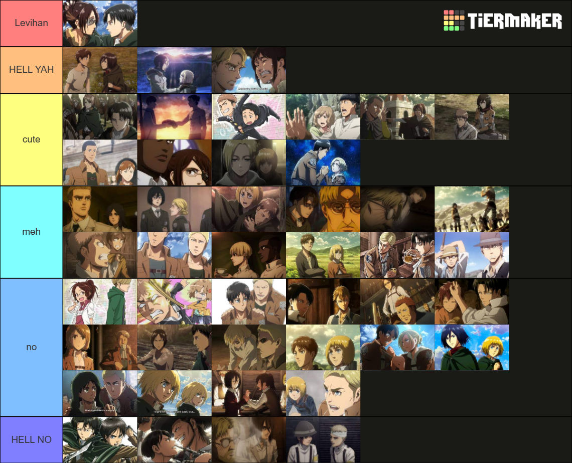 aot ships (the big one) Tier List (Community Rankings) - TierMaker