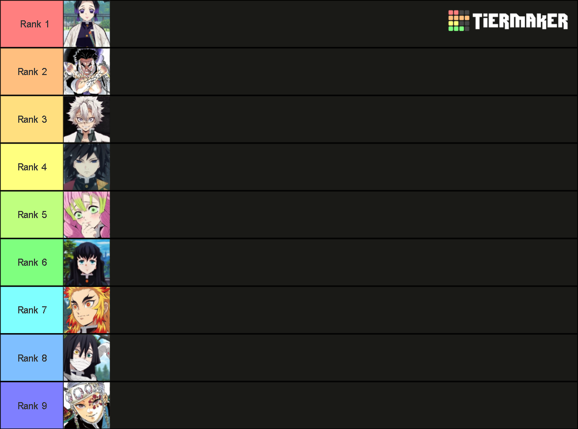 Hashiras Tier List (Community Rankings) - TierMaker