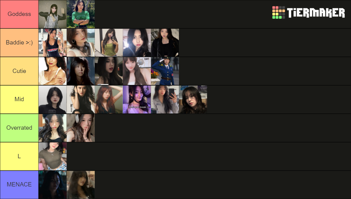 ASIAN BADDIES Tier List (Community Rankings) - TierMaker